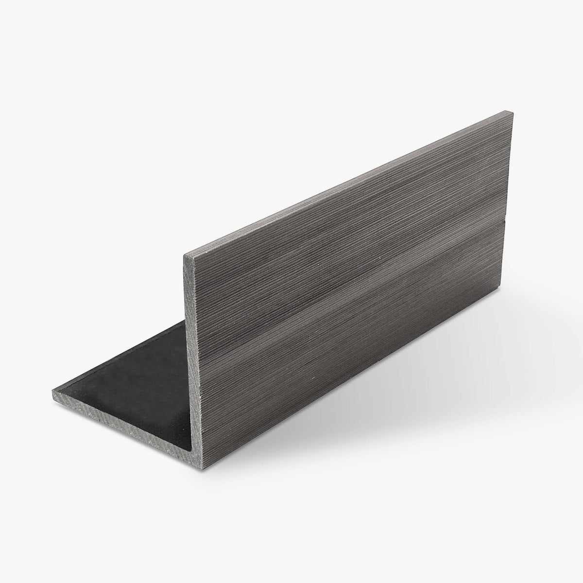 Grey Ash Slatted Composite Cladding Corner Cover Trim | EnviroBuild